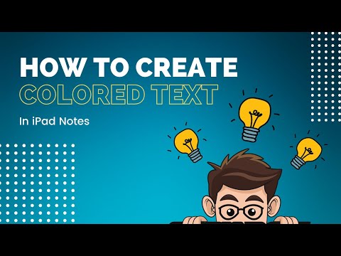 How To Color Text In iPad Notes