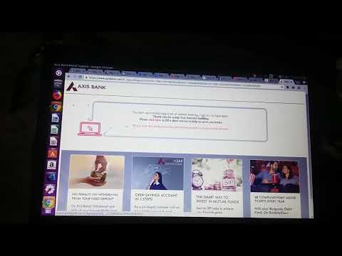 Axis banking passwords security