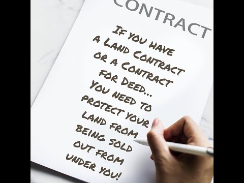 Affidavit of Equitable Interest for Contracts for Deed and Land Contracts