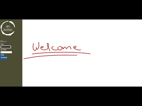 Create a simple drawing app using JavaScript and HTML5   canvas,     canvas painting for beginners.