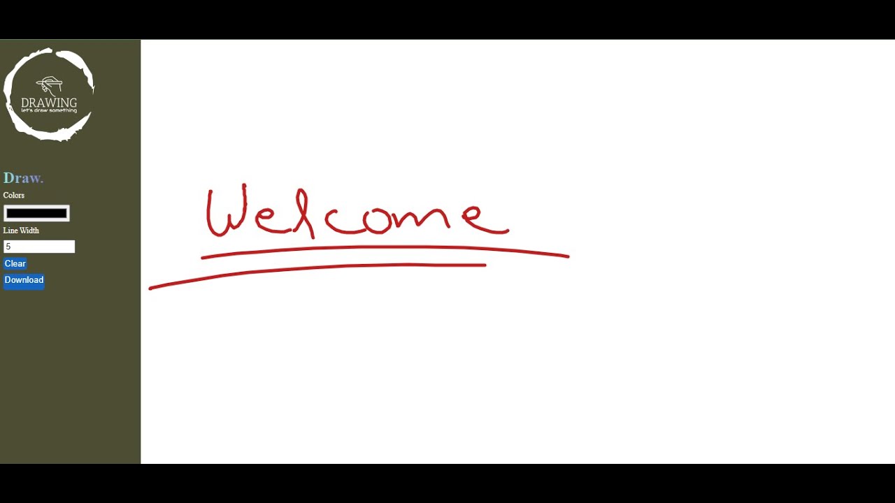 Create a simple drawing app using JavaScript and HTML5   canvas,     canvas painting for beginners.