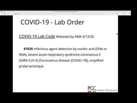 PCC's 2020-03 Pediatric Coding Web Lab