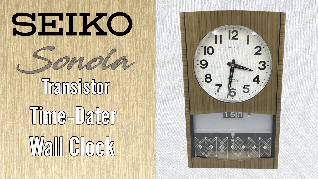 Seiko Sonola Transistor Time-Dater Wall Clock