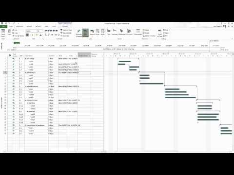 Simple Project Plan in Microsoft Project