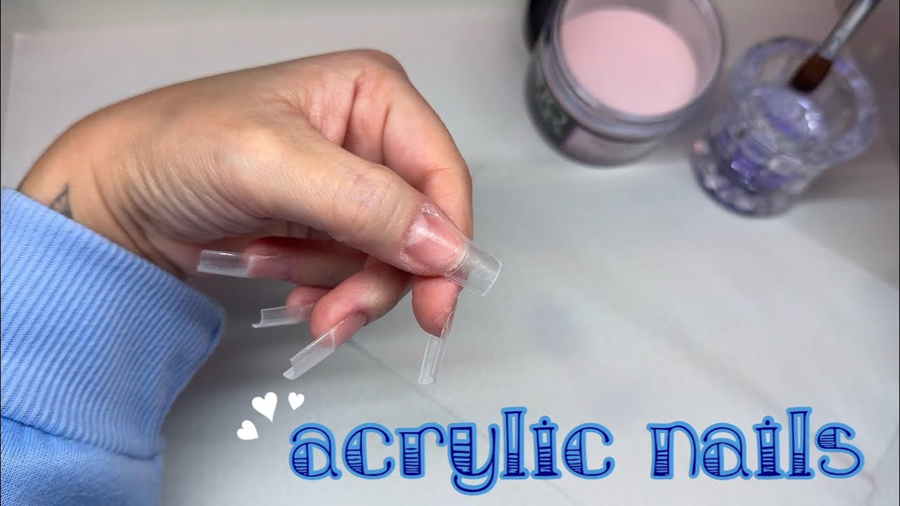 Doing my own nails | White French Tip Design
