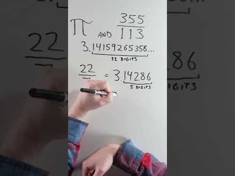 The (Nearly) Perfect Pi Approximation #shorts