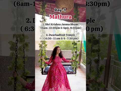 2 Days itinerary of Mathura & Vrindavan #pallavisaini #vrindavan #mathuravrindavan #travelshorts