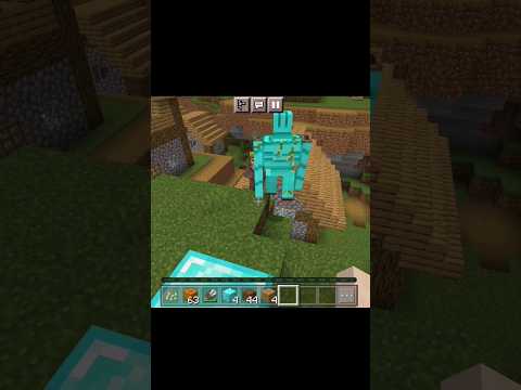 How to make diamond golem ? (no mod) #shorts #minecraft