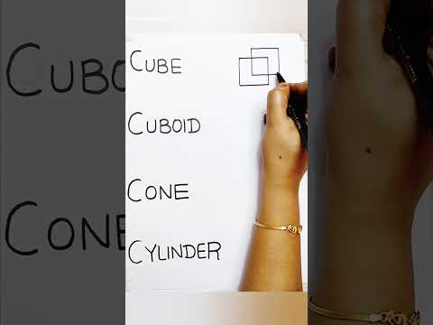 cube drawing β cuboid drawing β cone drawing β cylinder drawing β easy drawing β how to draw