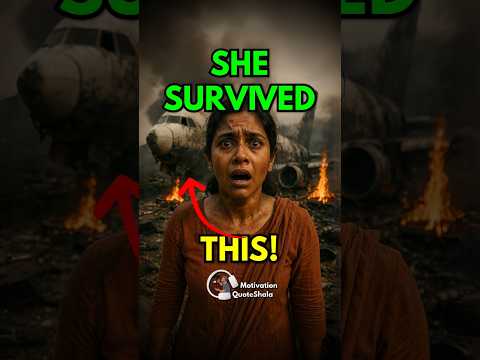 1 TRICK! 😱 She Survived Plane Crash ✈️ #studytips