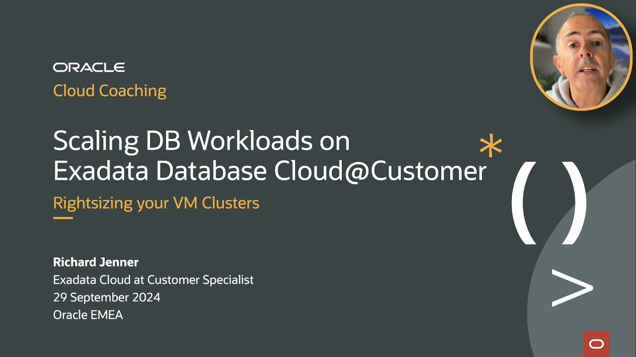 Scaling Your Database Workloads on Exadata DB Cloud@Customer