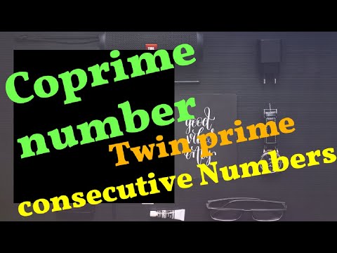 Coprime and twin prime numbers
