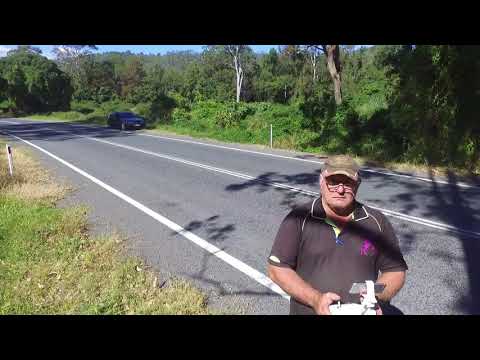 Lantana Removal Queensland Drone footage of Bottom of Mount Glourious water course