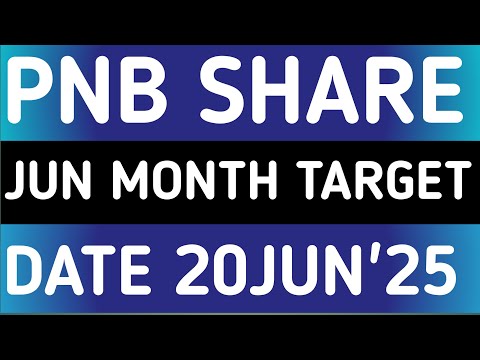 PNB STOCK LATEST NEWS 20JUN'25/PUNJAB NATIONAL BANK SHARE LATEST NEWS WITH TARGET ANALYSIS