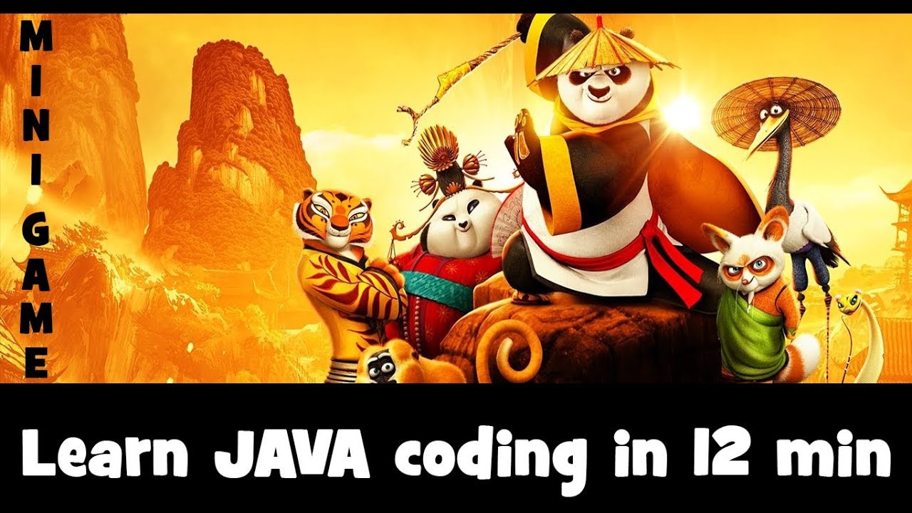 Learn JAVA Mini Game Developing in 12 min with SOURCE CODE