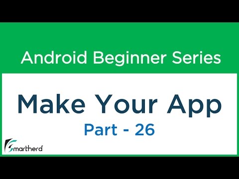 Learn 59 Android Application Development Tutorial for beginners How to Make Android App Part 26 ...