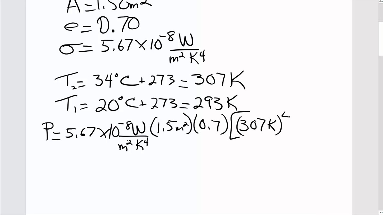P14-21 Radiation Example Problem