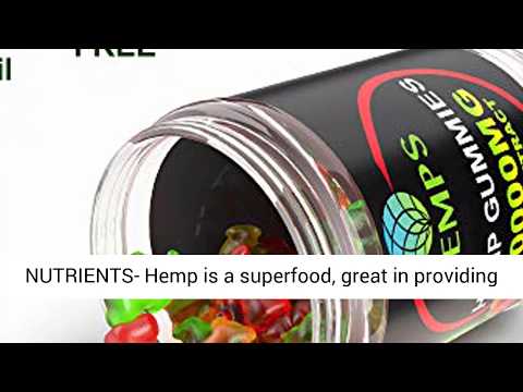 Premium Hemp Gummy Bears - 50 Count - 200mg Per Gummy (10000mg) - Natural Calm - Sleep Aid - REVIEW