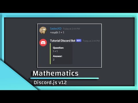 HOW TO MAKE DISCORD BOT | MATHEMATICS | #20