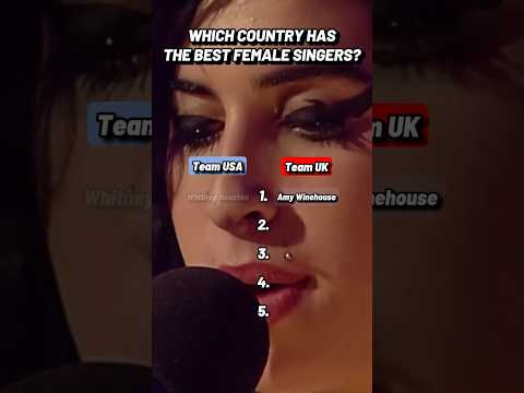 Which country has the best female singers? #AmyWinehouse #Adele #KateBush #DuaLipa #FlorenceWelch