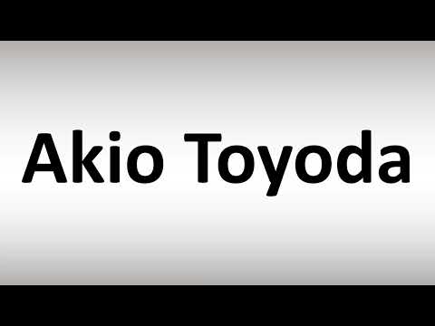 How to Pronounce Akio Toyoda
