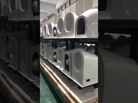 Daily production at a ceramic toilet factory.#ceramictoilet