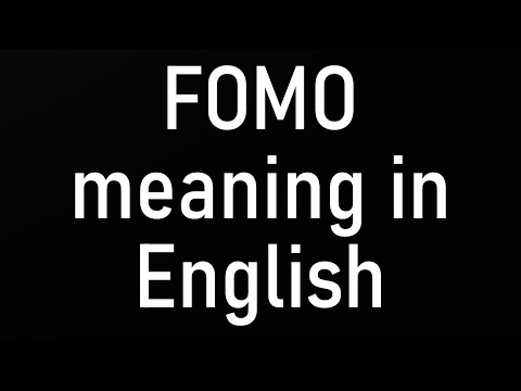 Fomo meaning in English