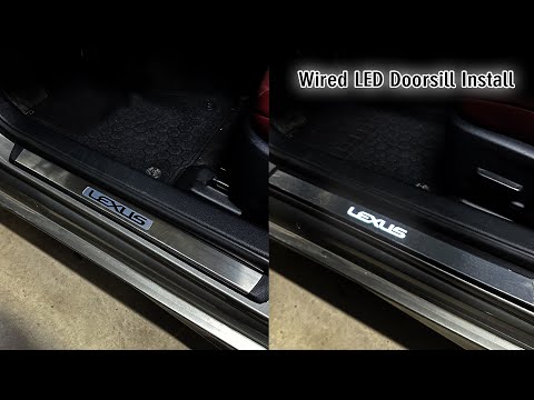Installing LED scuff plates (hardwired) on ANY car | Lexus 3IS