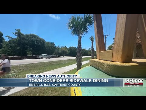 Emerald Isle considers sidewalk dinning