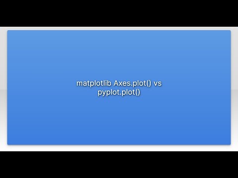 matplotlib Axes.plot() vs pyplot.plot()