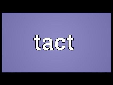 Tact Meaning