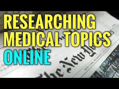 How To Research Medical Topics Online