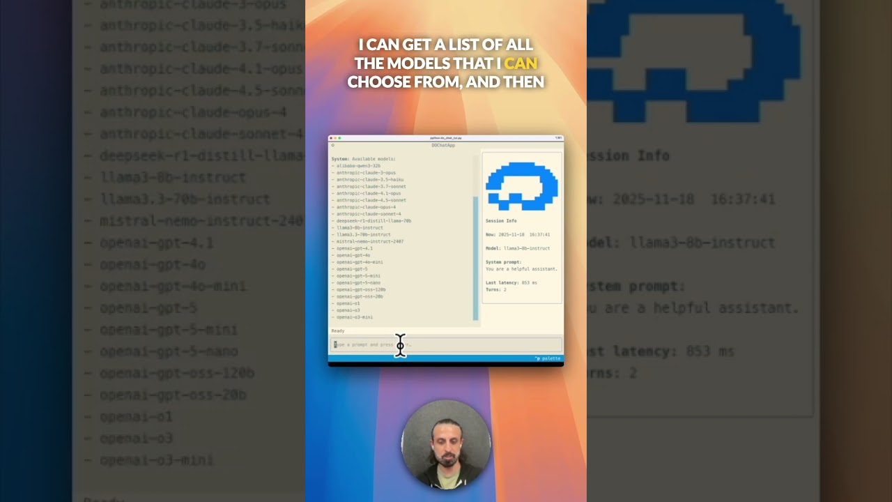 I accidentally built a full AI chat app… in my terminal 😅