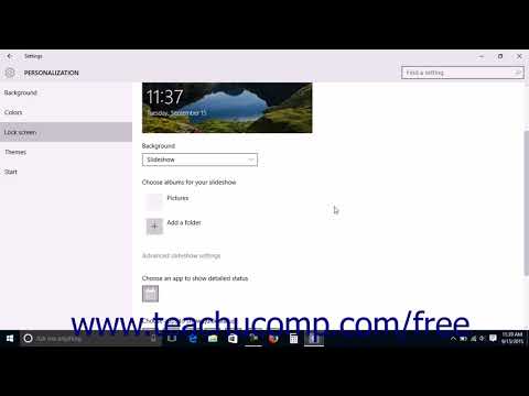 Windows 10 Tutorial Lock Screen and Screen Saver Settings Microsoft Training