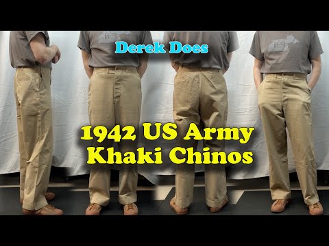 1942 WWII US Army Khaki Chinos.