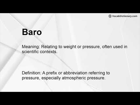 Baro Meaning