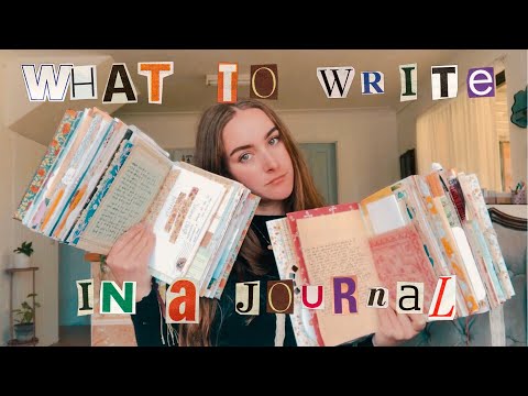 what to write in your journal 📖