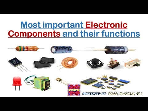 Most important electronic components and their functions in Urdu/Hindi