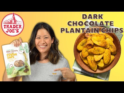 Dark Chocolate Drizzled Plantains Trader Joe's Healthy SNACK Review