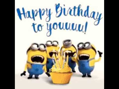 Happy birthday GiF Minnions