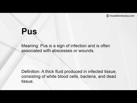 Pus Meaning