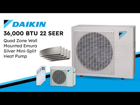 Personalized Climate Control with Daikin's 36,000 BTU 22 SEER Emura Mini-Split Heat Pump System