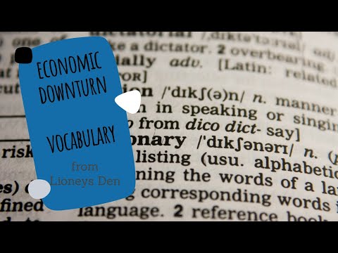 Vocabulary Economic Downturn
