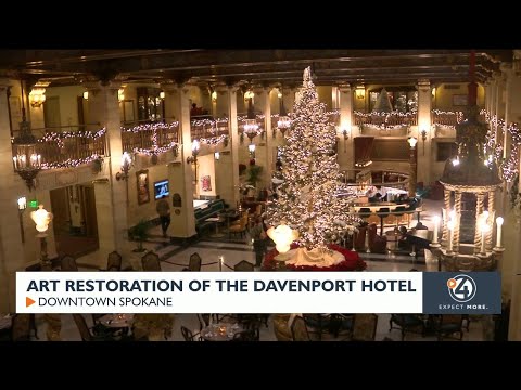 Art restoration of the Davenport Hotel