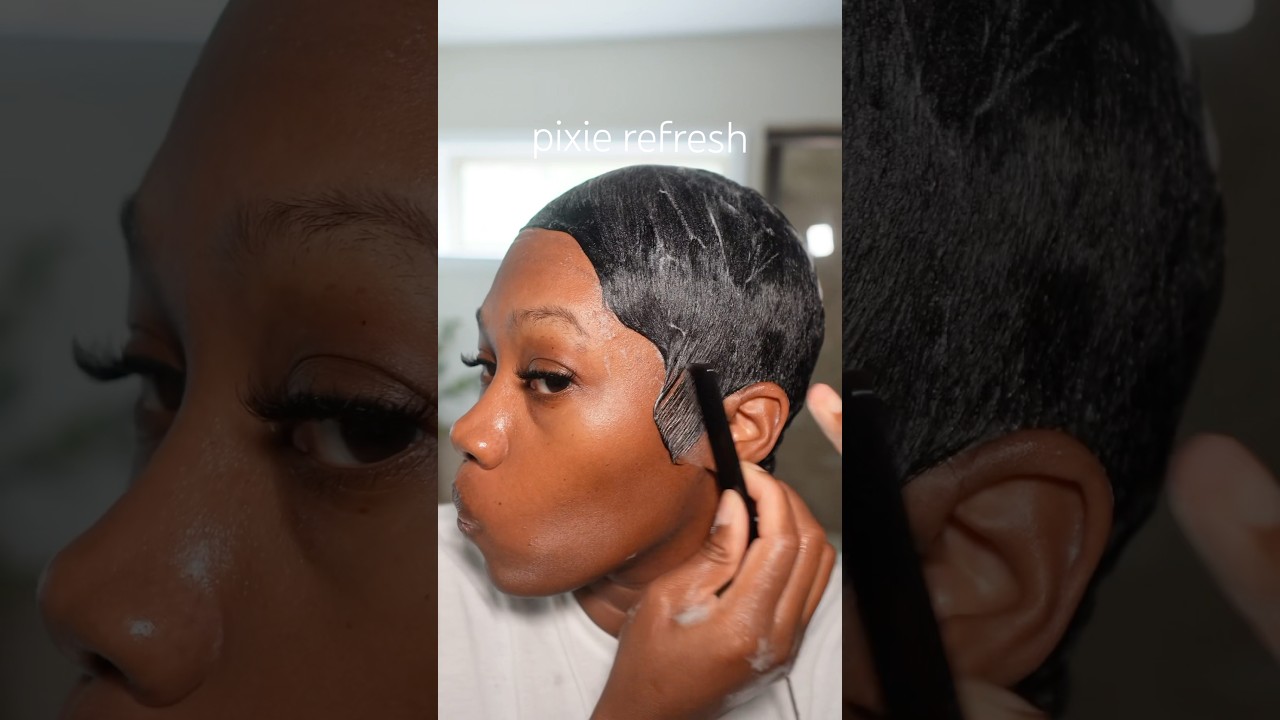 Weekly Pixie cut refresh #pixiecut #pixiecuttutorial