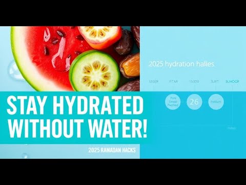Stay Hydrated During Ramadan Fasting (Without Water!) 💧 Top 2025 Hacks