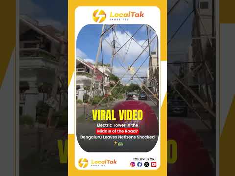 Electric Tower in the Middle of the Road? Bengaluru Leaves Netizens Shocked