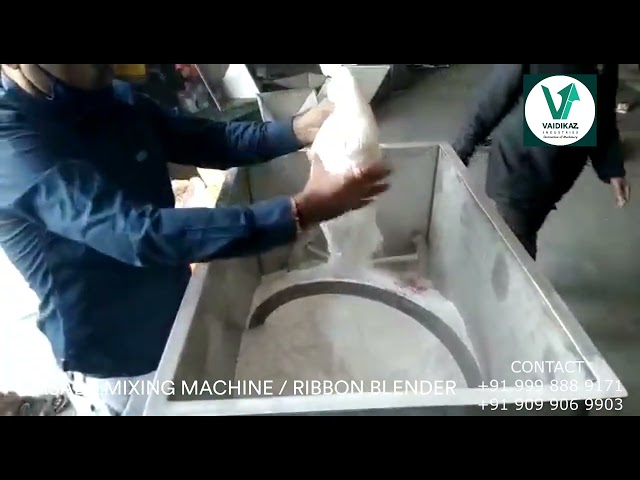 POWDER MIXING MACHINE - Ribbon Blender Manufacturer from Rajkot
