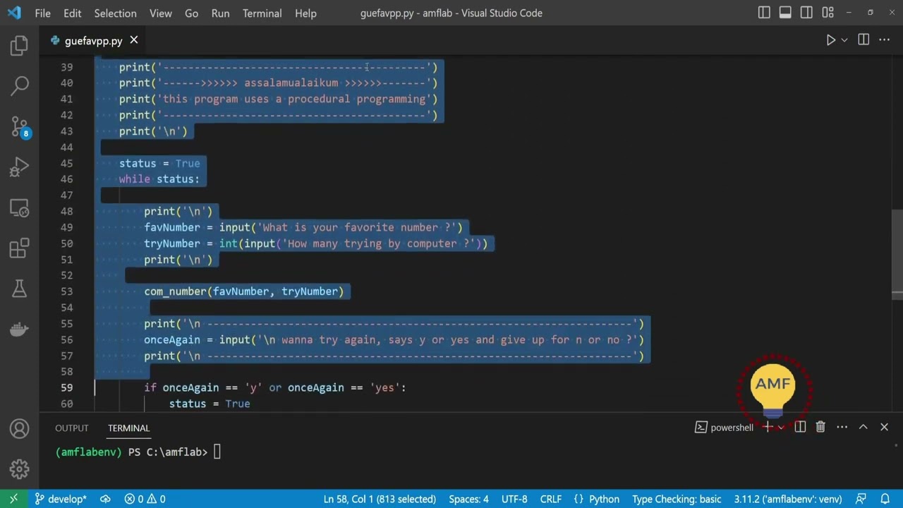 Belajar Python: Tebak Angka Acak dari Nol Sampai Jadi!