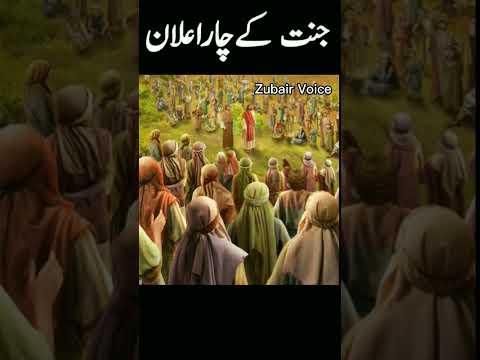 Jannat Ke 4 Elaan | Hadis ki Baten | jannat ul firdous #facts #shorts #zubairvoice #facts #viral
